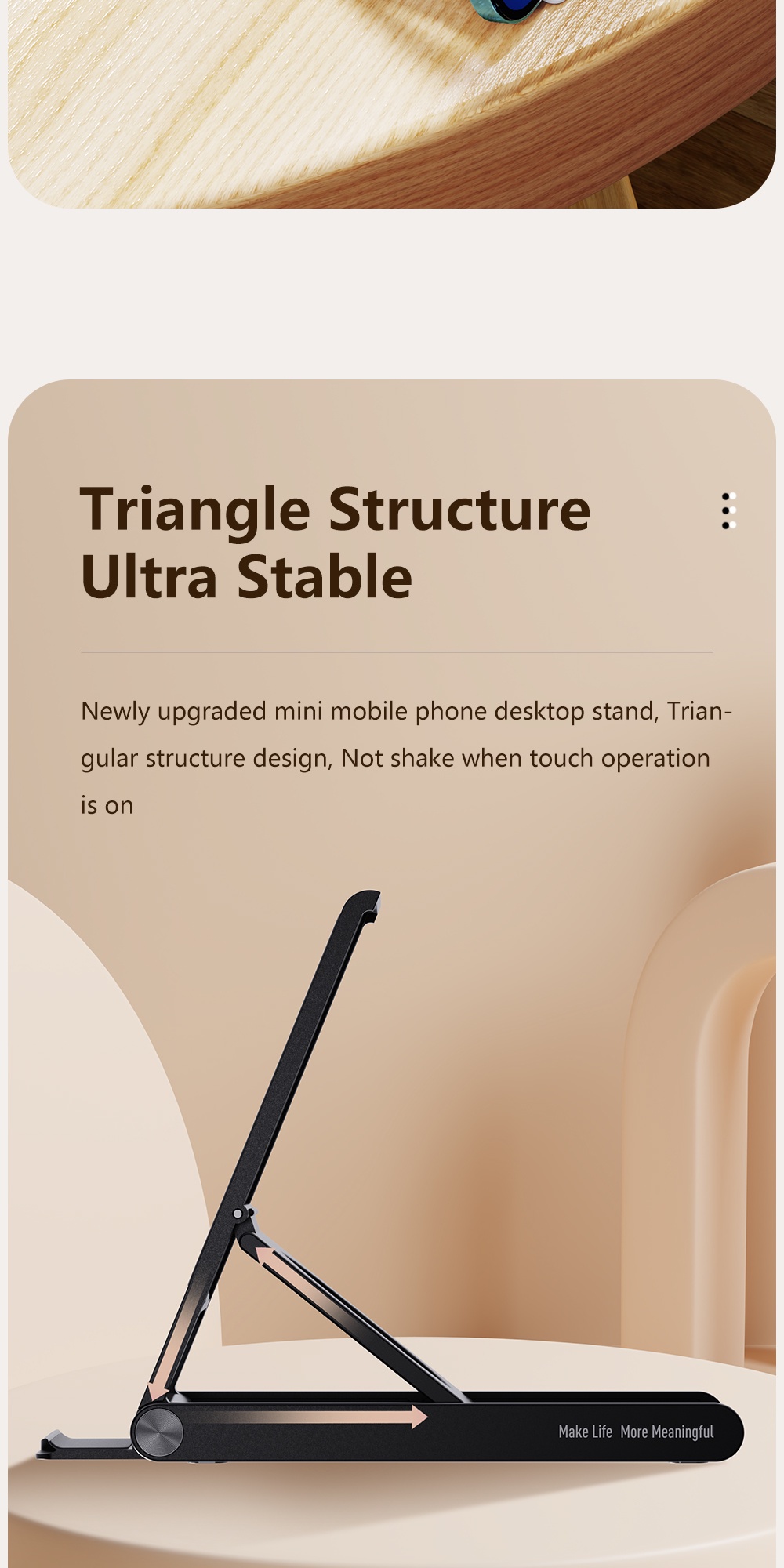 Essager Foldable Desktop Stand Triple Protection Multi-Gear Adjustment ...