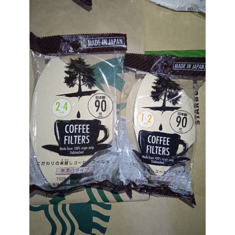Brown Coffee Filter Daiso 90 sheets Made in Japan | Shopee Philippines