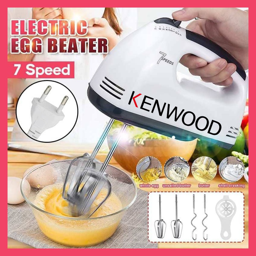MESIN Kenwood 7speed Portable Electric Baking Hand Mixer Egg Beater ...