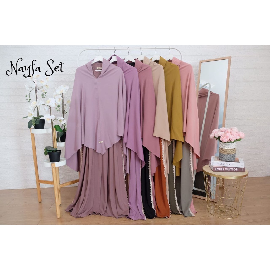 Gamis SET NAYFA SET BY GERAI MIKA/TIFFANY SET/Veil SET/Veil SET/GAMIS SET BAGUS | Shopee Philippines