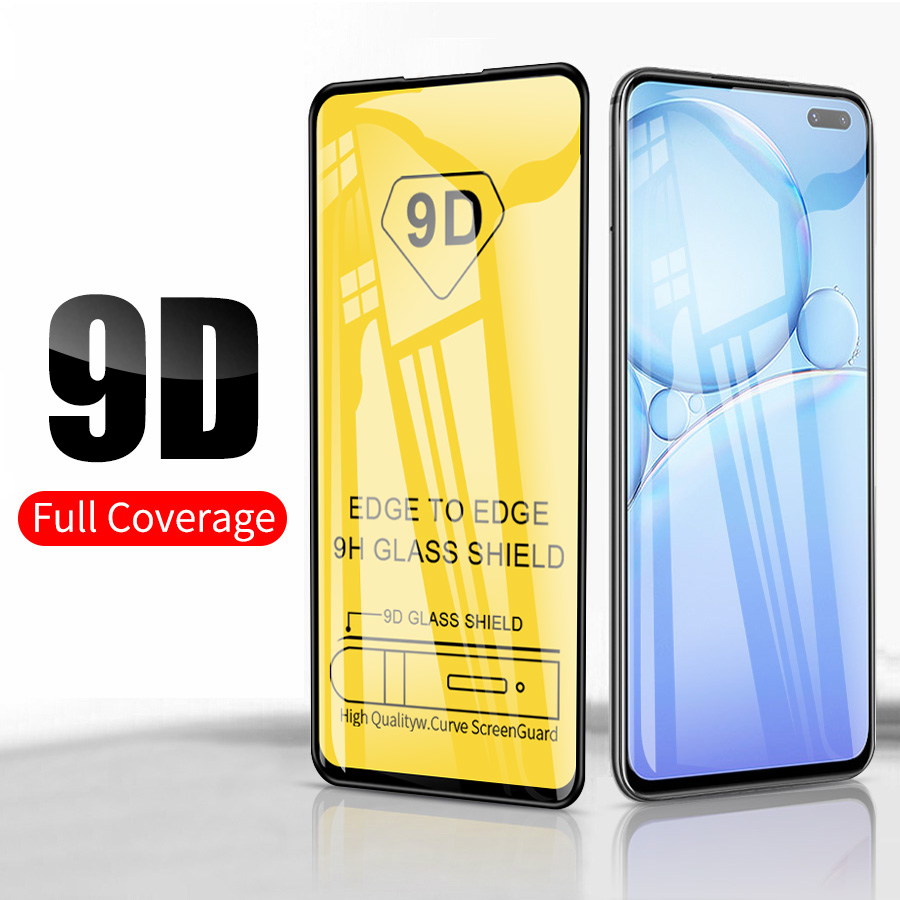 9D Full Glue Tempered Glass For Vivo Y18 Y28 4G Y03 Y100 V29E V27E Y27s Y36 Y27 Y11 Y12 Y15 Y17 ...