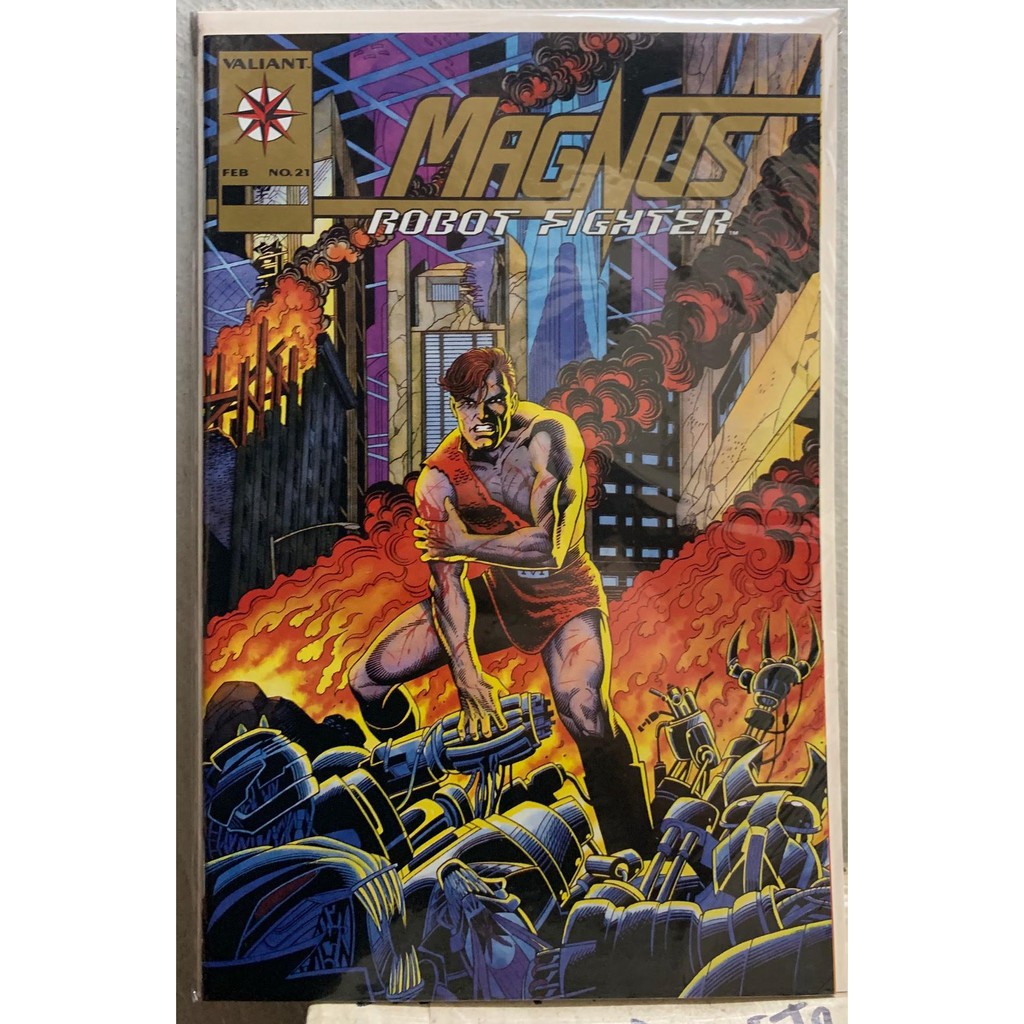 Valiant Comics: 1993 - Magnus Robot Fighter #21 - Gold Edition | Shopee ...