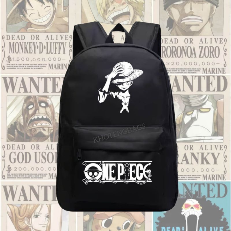 One Piece Monkey D Luffy Anime School Backpack | Shopee Philippines