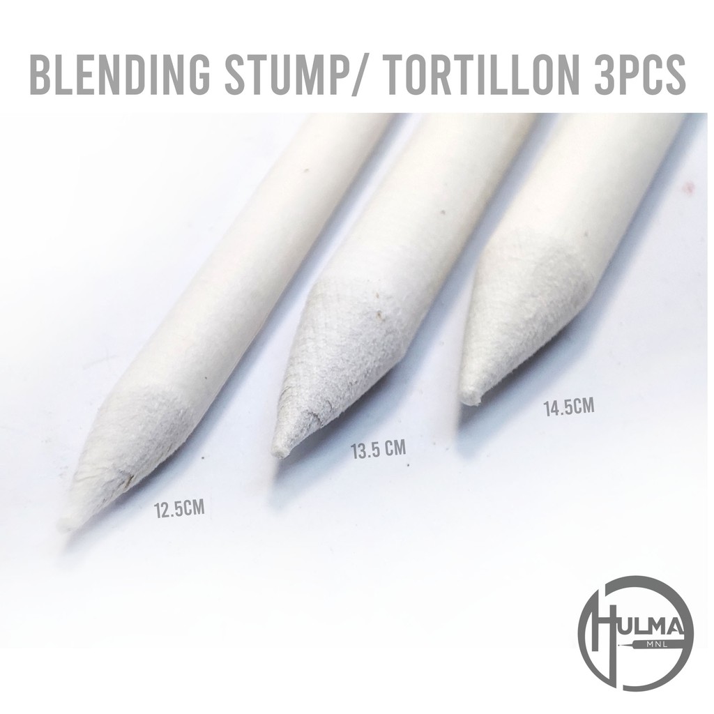 Tortillon Blending Stump for Pencil Charcoal Art Sketch (set of 3 ...