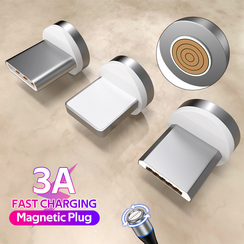 For Magnetic Cable Plug Type C Micro USB Magnetic Charging Cable Plug ...