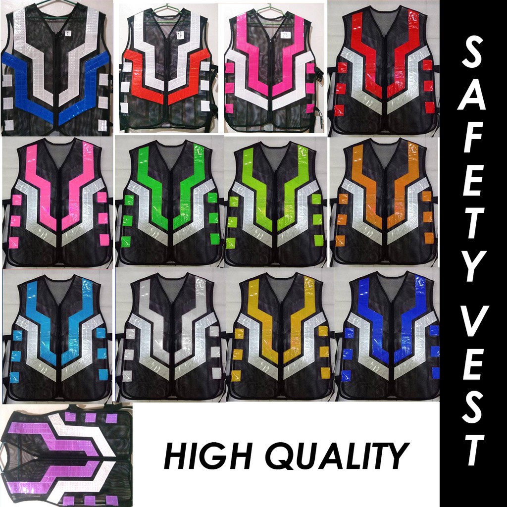 Motorcycle Rider Rider's Safety Vest Reflective Reflectorized | Shopee ...
