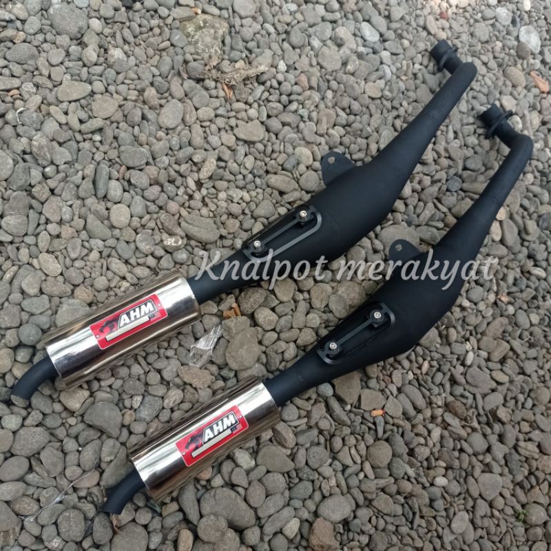MERAH Fizr f1zr force 1 standard racing exhaust, red shield model ...