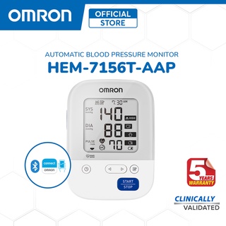 Omron HEM-7156T-A Automatic Upper Arm Blood Pressure Monitor BPM ...
