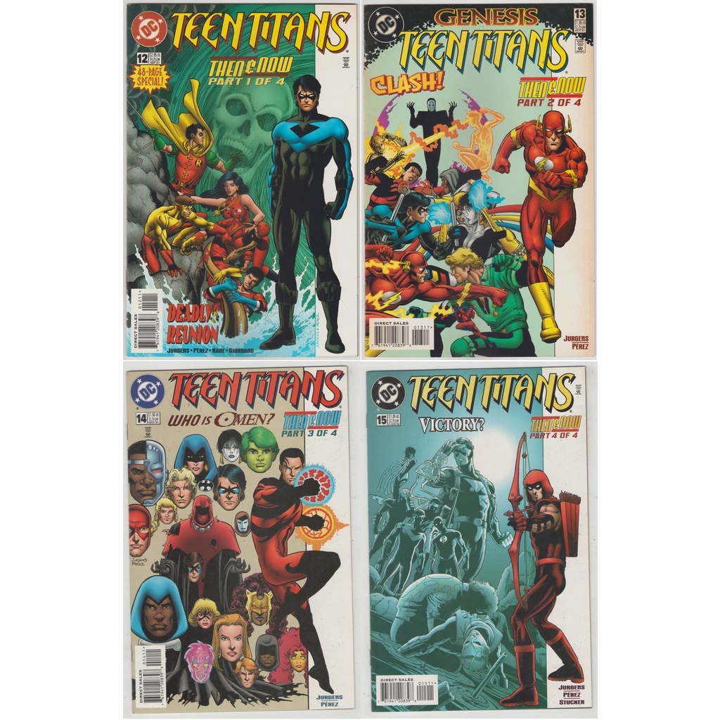 Teen Titans 12-15 set (1997) Titans Then & Now full arc vs original ...