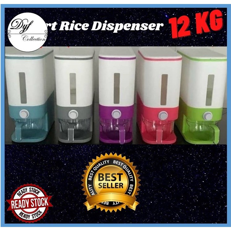 RICE DISPENSER WITH RINSING CUP BEKAS BERAS VIRAL SMART RICE DISPENSER ...