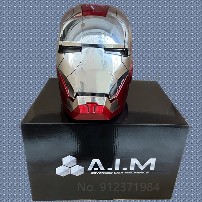 Marvel - Electric Iron Man Mk5 Cosplay Helmet, Multi-Piece Opening and ...