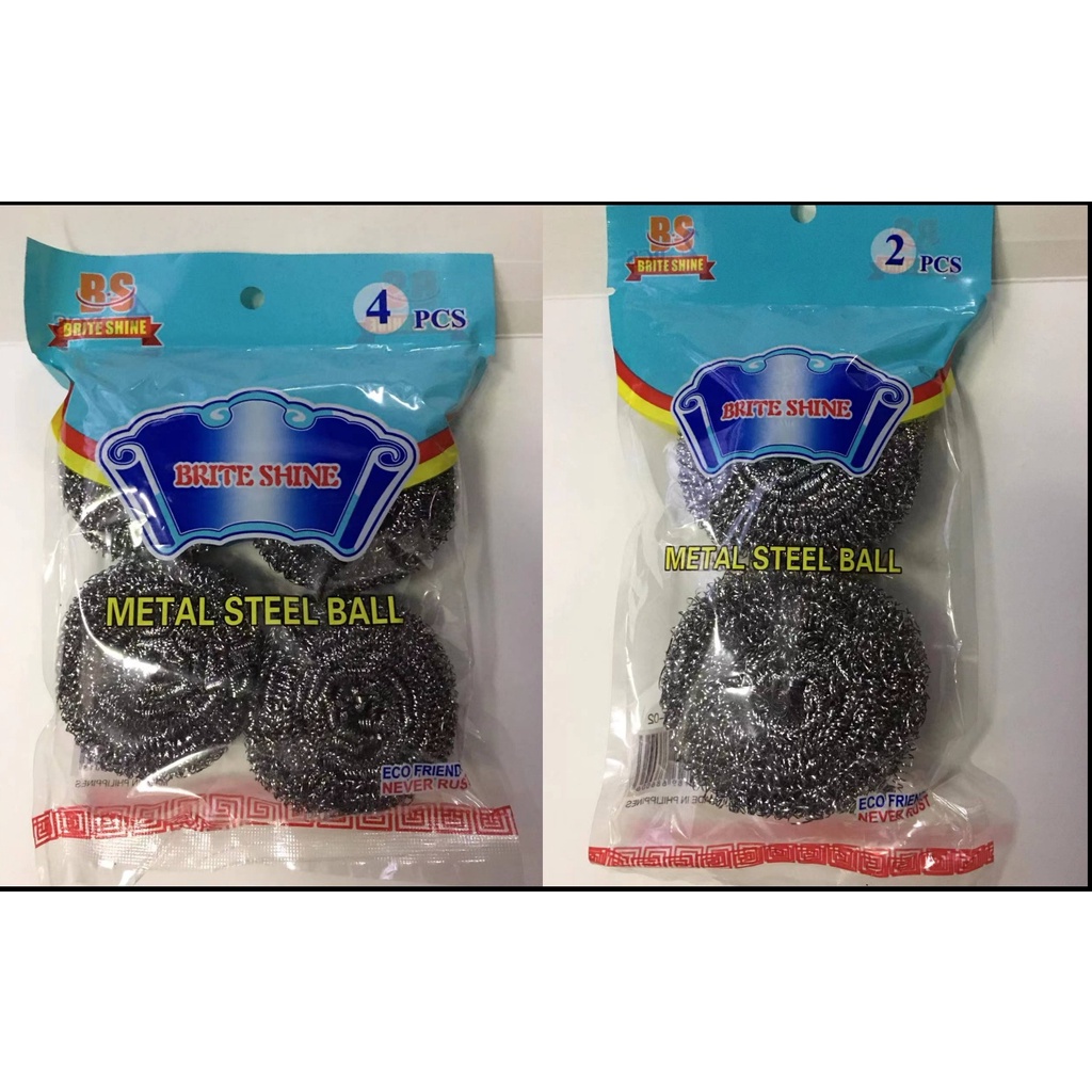 Steel wool /Steel ball/brite shine/sold per pack | Shopee Philippines