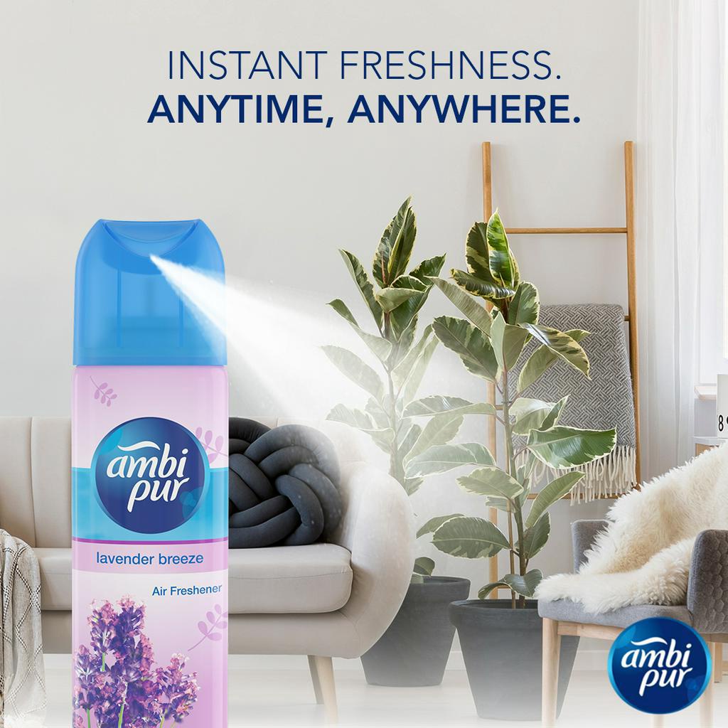 Ambi Pur Air Freshener Fresh & Cool Fresh & Floral Fresh & Light 300ml ...