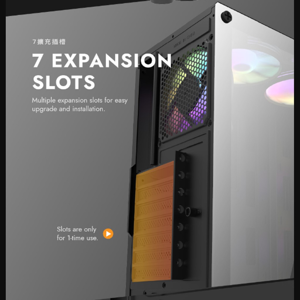 DARKFLASH DK150 ATX Gaming Casing with Rgb Fans 3Pcs 12cm Black ...