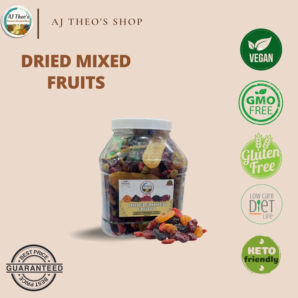 DRIED MIXED FRUITS 1 KILO | Shopee Philippines