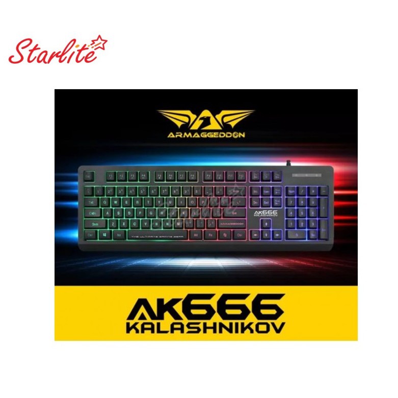 Armaggeddon Spill Proof LED Lighting Gaming Keyboard | Shopee Philippines