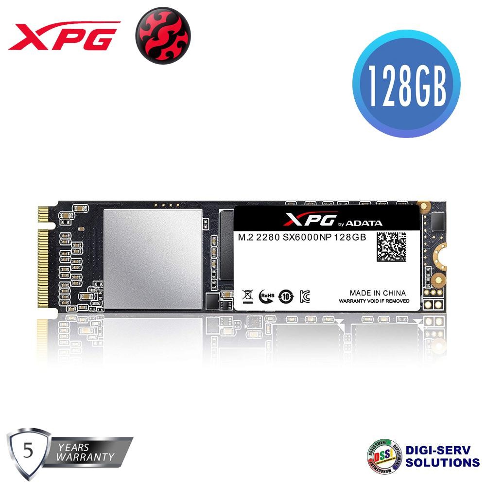XPG SX6000 PCIe Gen3x2 128GB M.2 2280 3D TLC Internal Solid State Drive ...