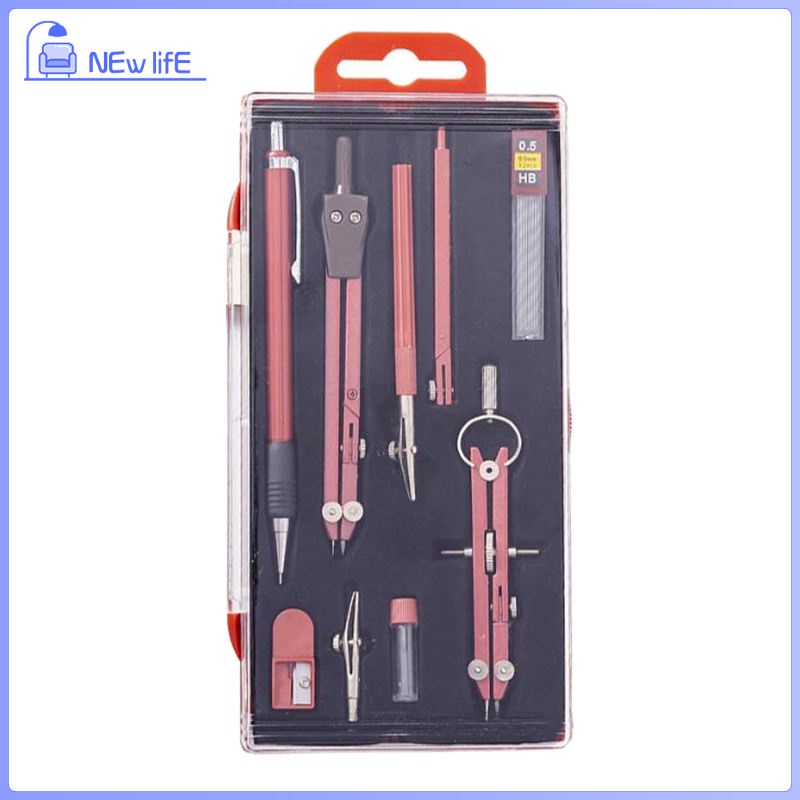 9Pcs Drawing Compass for Geometry Set for Math Circles with Large ...