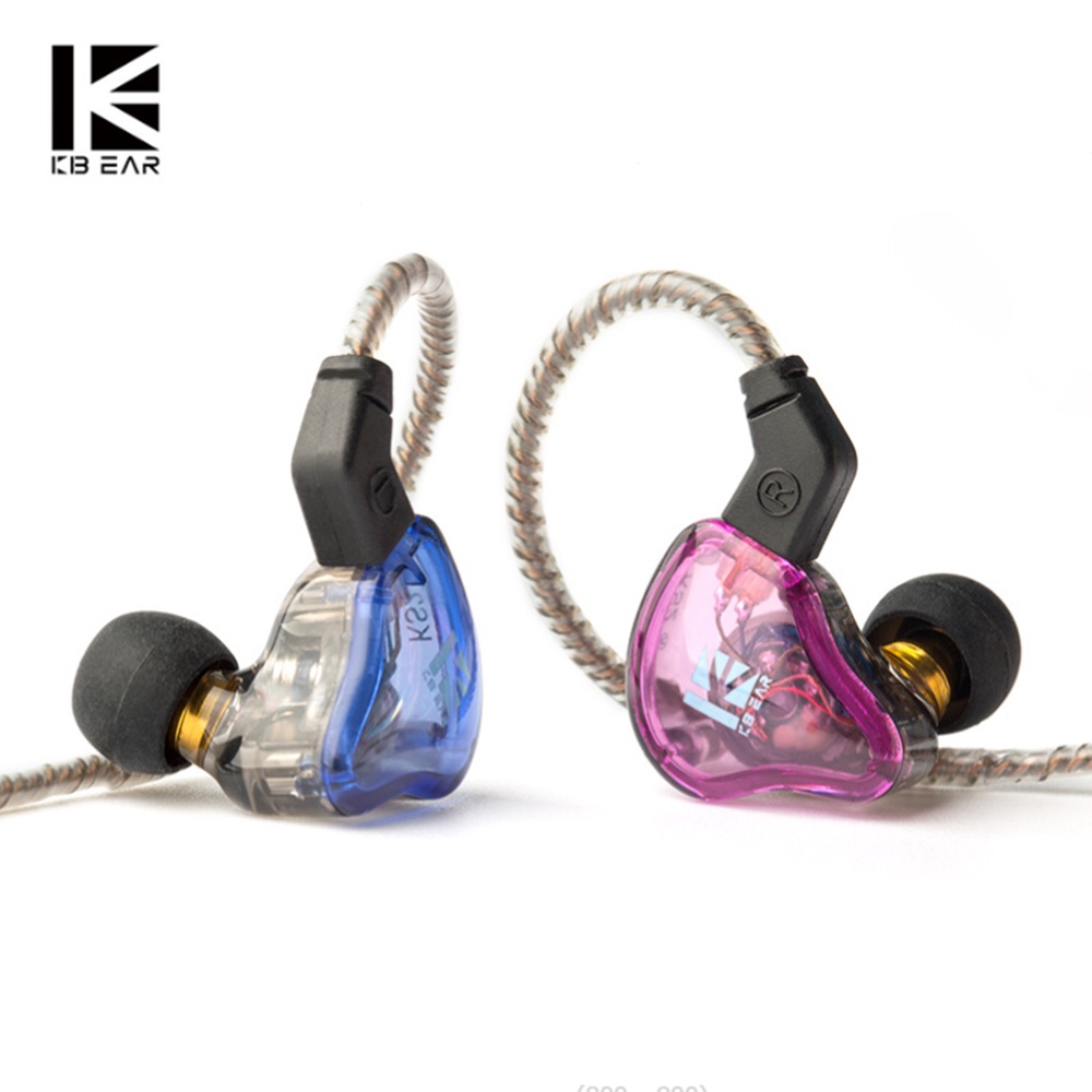 KBEAR KS2 Hybrid DD+BA In ear earphone With 2pin 0.78mm TFZ earbud Hifi Sport Running game ...