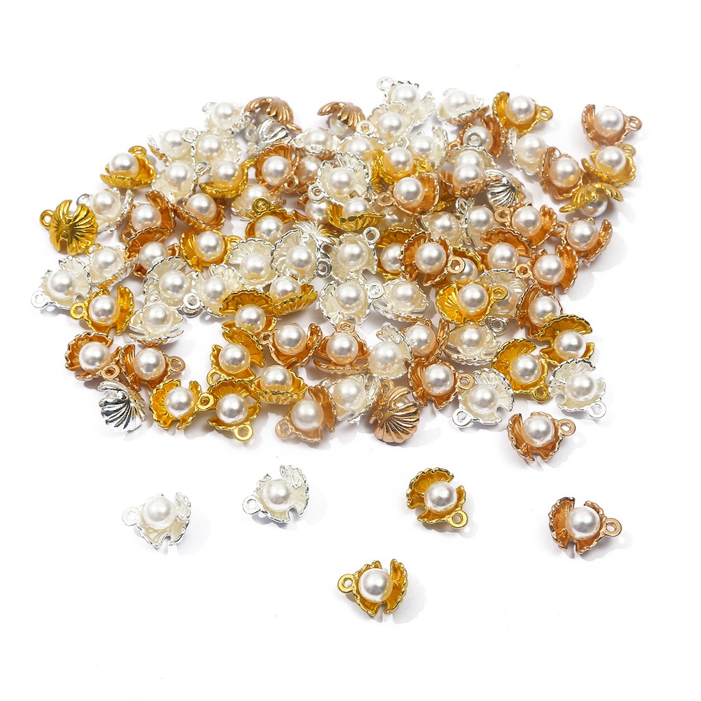 5pcs 15x12mm Pearl Shell Charms for Jewelry Making DIY Fashion Earring ...