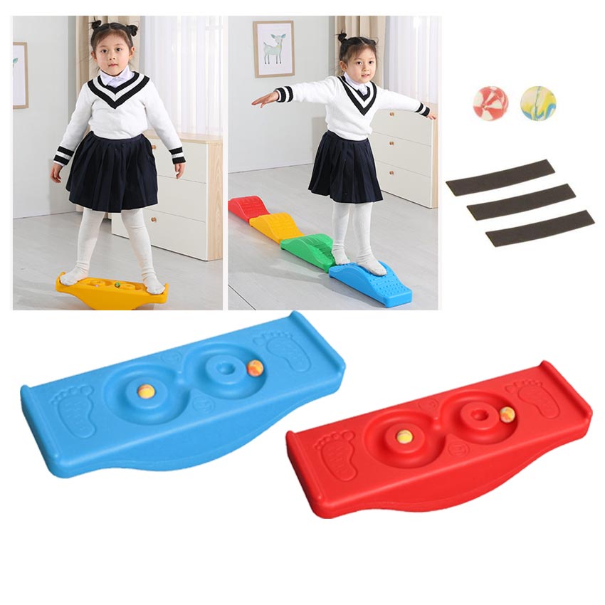 Wobble Balance Board Plastic Wobbly Beam Bridge Seesaw Rocker Yoga ...