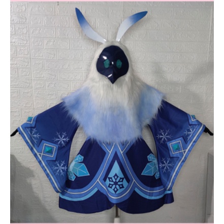 Genshin Impact Cosplay Ice Attribute Abyss Mage Costume Custom Cos Suit ...