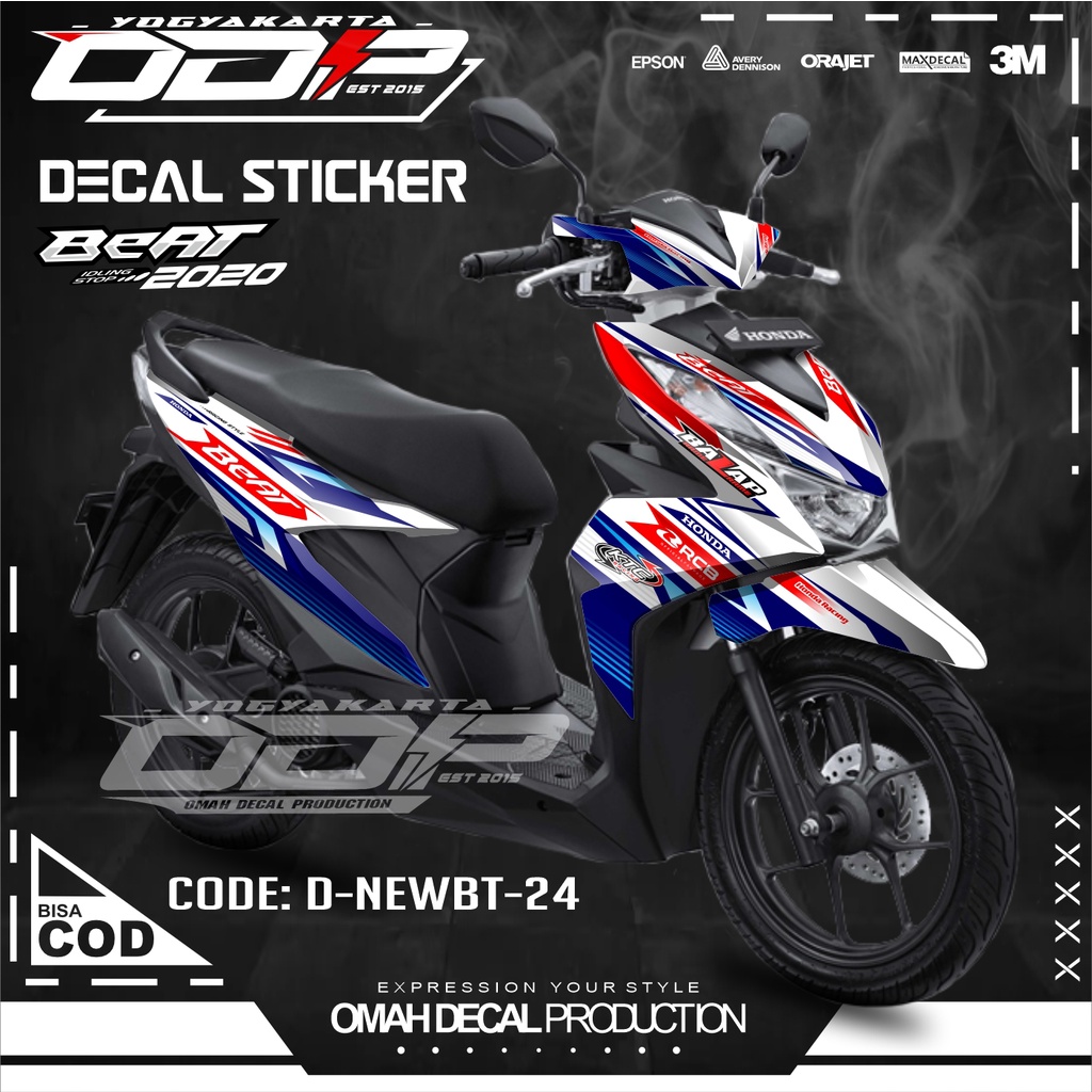 MERAH DECAL BEAT FULL BODY DECKAL HONDA BEAT STREET FULLBODY SIMPLE ...