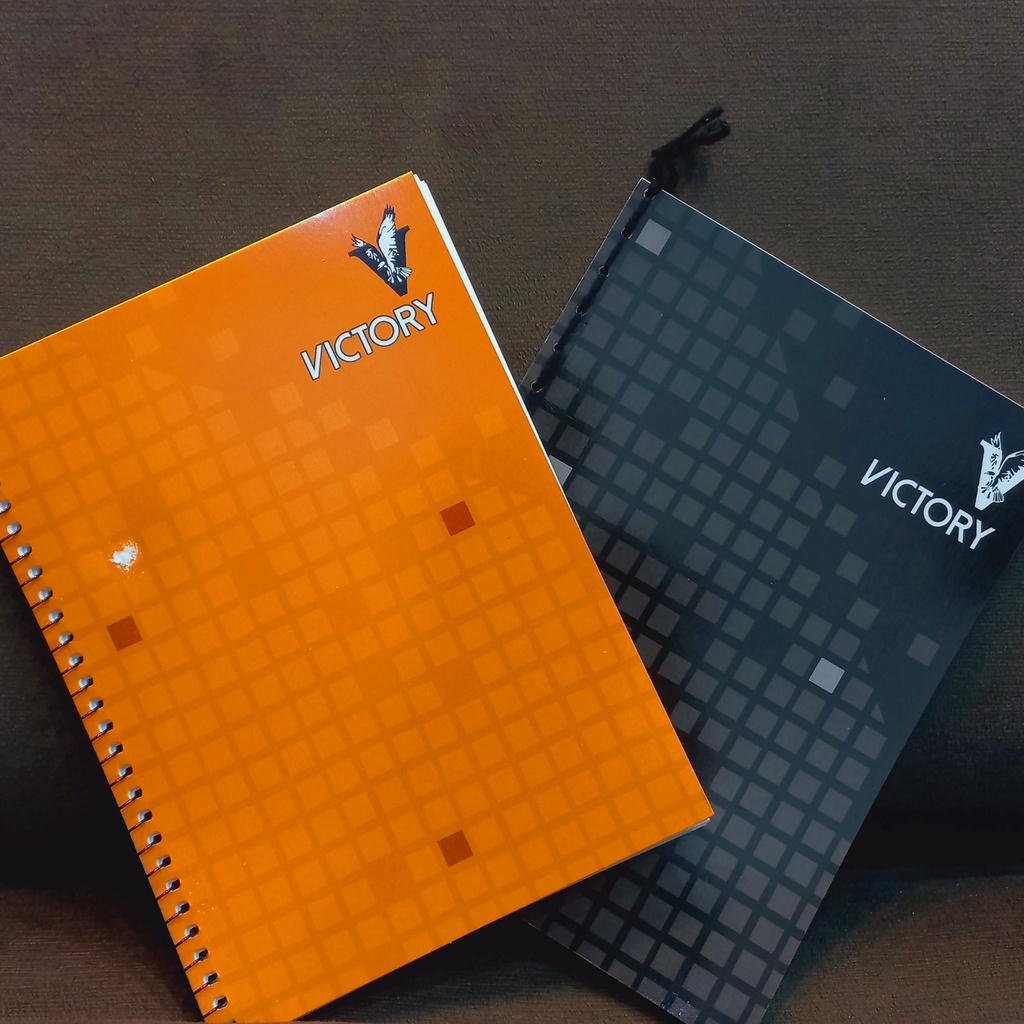 Victory Spiral Notebook Coated Board 80 Leaves 148 X 200 Mm | Shopee ...