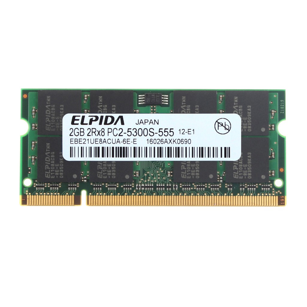 ELPIDA 2GB DDR2 667 667MHz PC2-5300s Laptop Memory RAM | Shopee Philippines