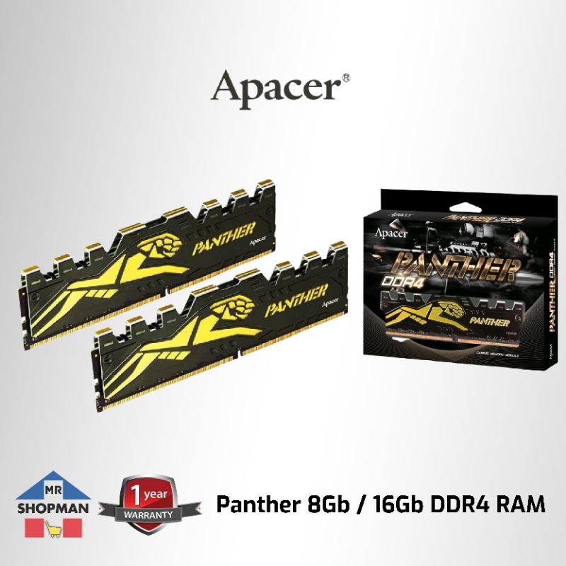 Apacer Panther 8Gb / 16Gb 3200Mhz DDR4 RAM | Shopee Philippines