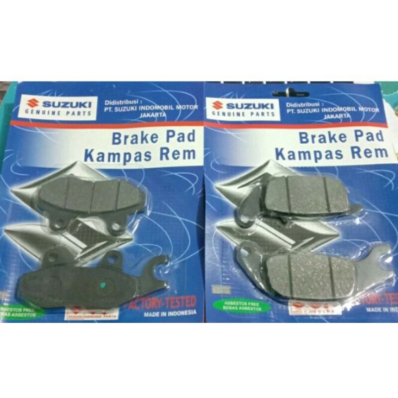 RAIDER 150 CARB FRONT & REAR BRAKE PAD SET SUZUKI GENUINE (SGP ...