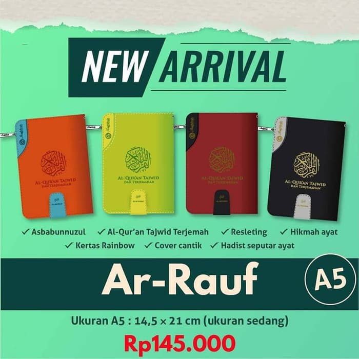 Mushaf Al Quran Tajweed Translation Ar-rauf A5 - Maghfirah Reader ...