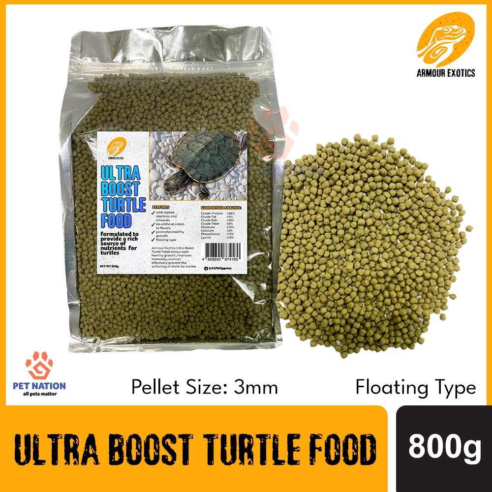 Armour Exotics Ultra Boost Turtle Food 800g Floating Turtle Food Turtle ...