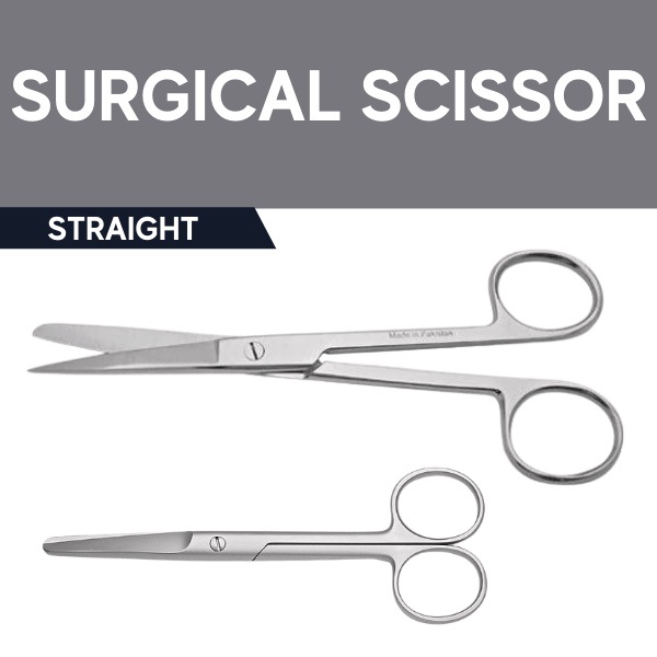 Surgical Scissor (straight) | Standard Operating Scissors Blunt/Sharp ...