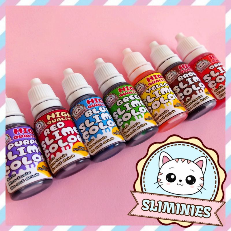 SLIME COLOR AVAILABLE IN RED/PINK, BLUE, YELLOW, PURPLE, GREEN, ORANGE ...