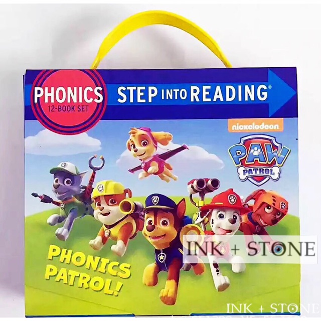 Paw Patrol: Step into Reading Phonics (12-Book Set + 2 CDs) | Shopee ...