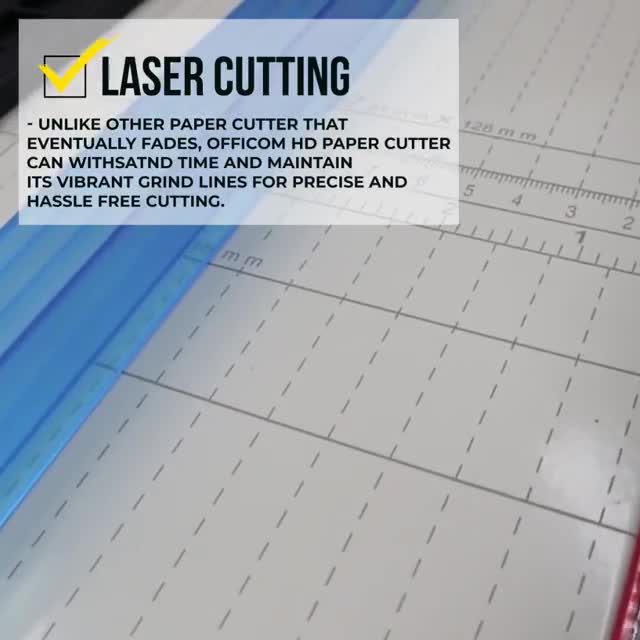 Paper Cutter HD A4 Size “12x10” Officom Office Supplies with Adjuster ...