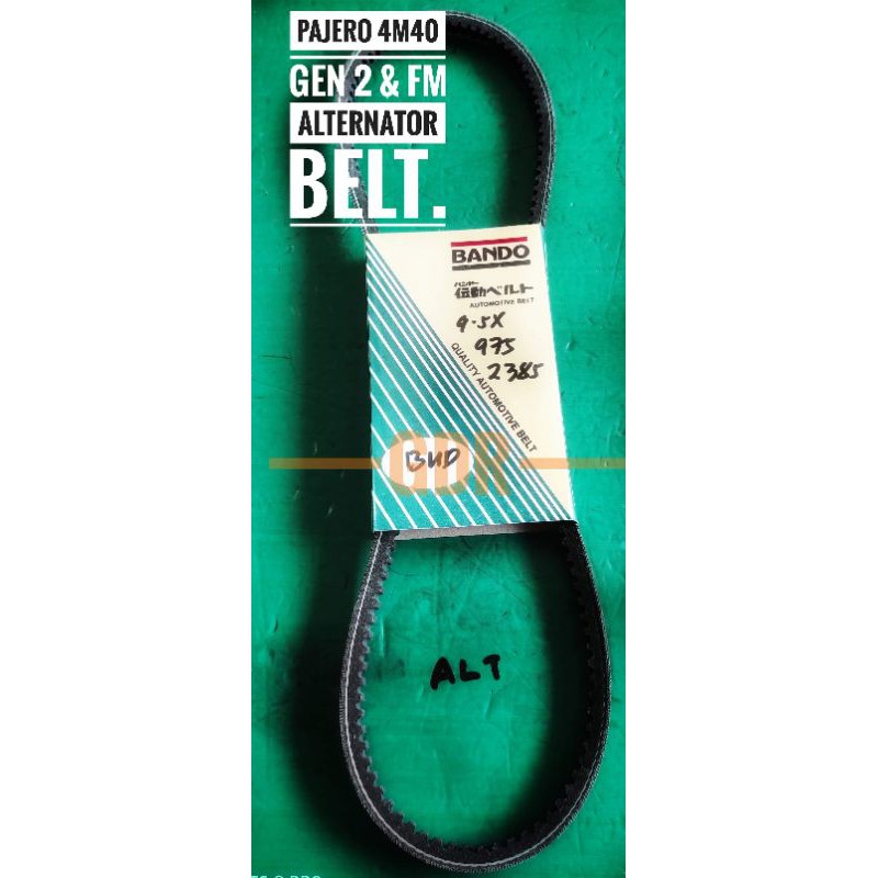 GDR Pajero 4m40/ 4M41 Gen2 & FM Alternator and Aircon Belt. | Shopee ...