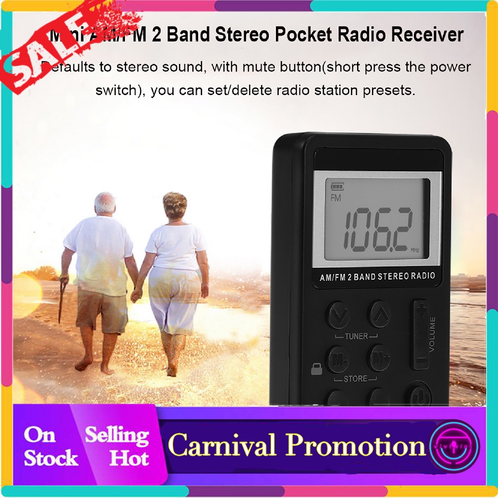 [VIVIWINS] Portable/Rechargeable AM/FM Digital Radio Receiver USB ...