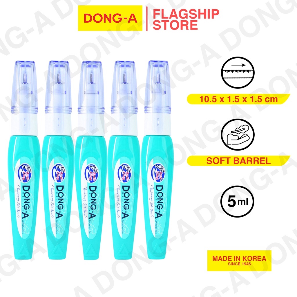 DONG-A Correction Pen 5pcs 119003 | Shopee Philippines