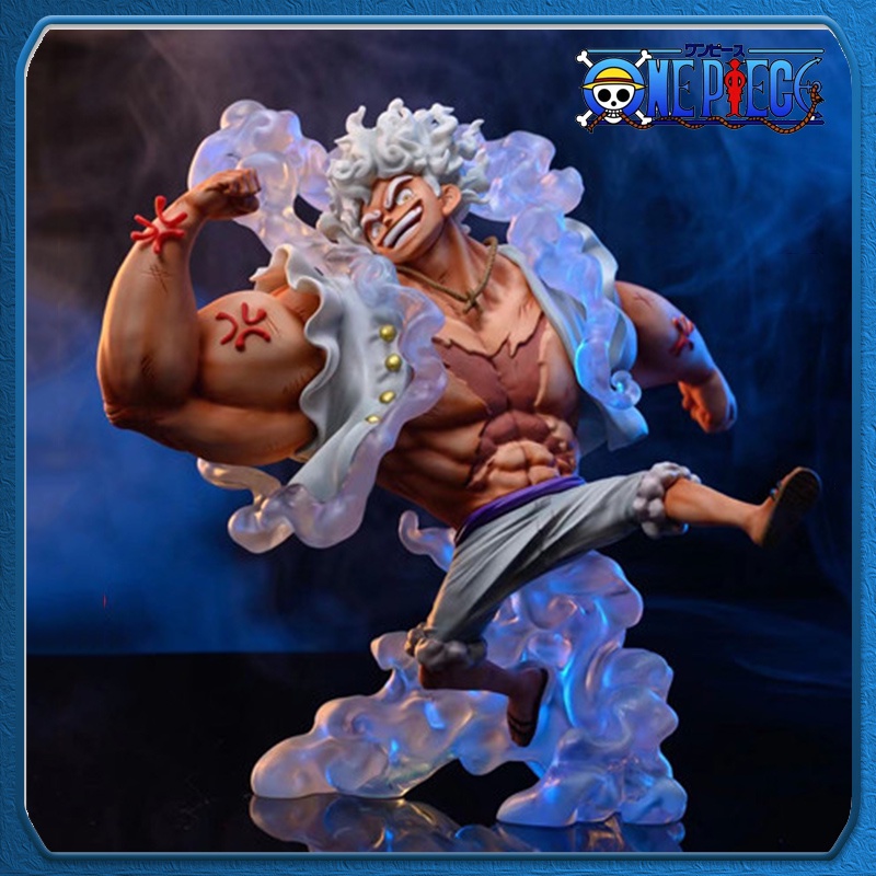 NEW 19cm One Piece Anime Figure Luffy Gear 5 Action Figure Hercules ...