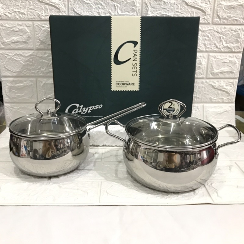 Calypso 2 tier stainless steel pot (16&18cm) | Shopee Philippines