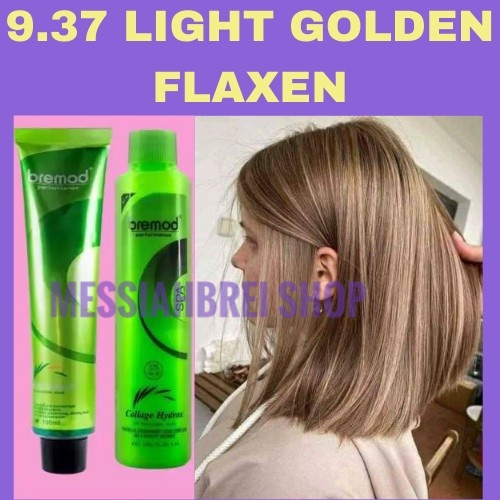 9.37 LIGHT GOLDEN FLAXEN HAIR COLOR WITH OXIDIZER | Shopee Philippines