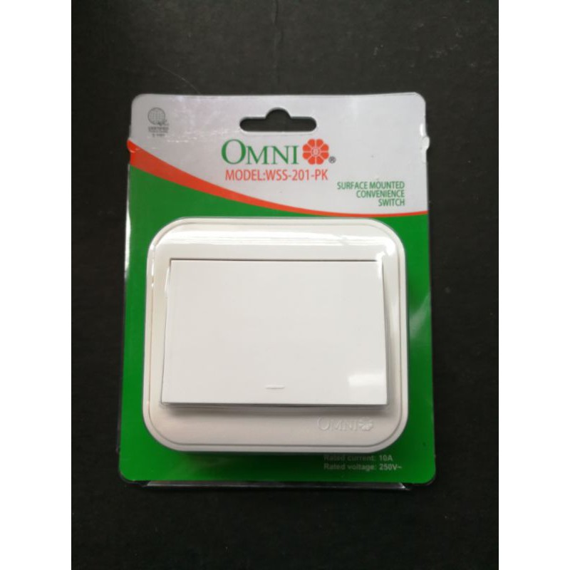 Omni Surface Mounted Convenience Switch 1 / 2 / 3 Gang WSS-201-PK ; WSS ...