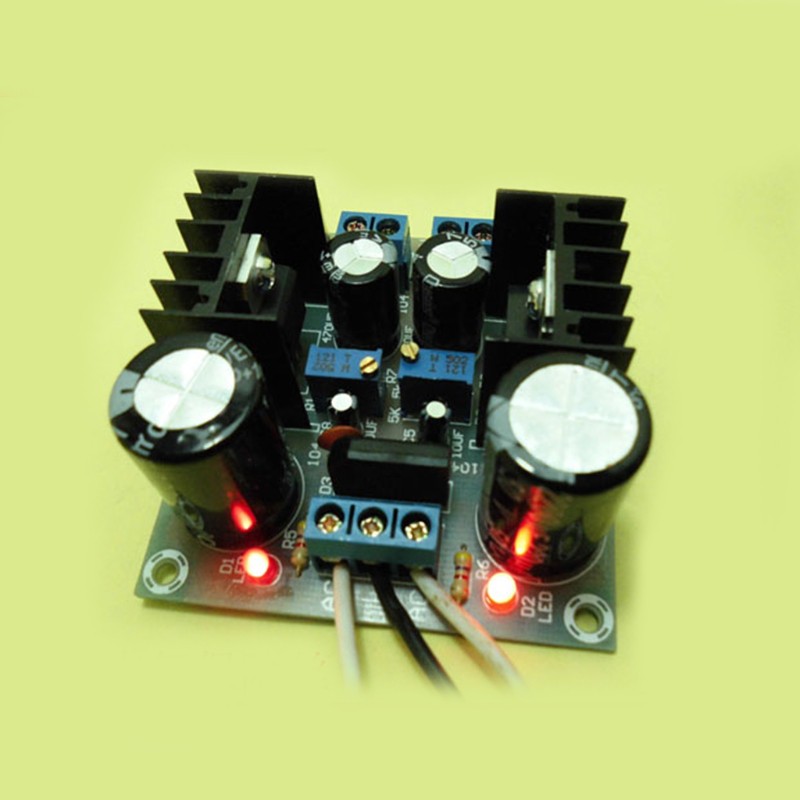 Fused LM317+LM337 Postive Negative Dual Card Power Adapter Electronic ...