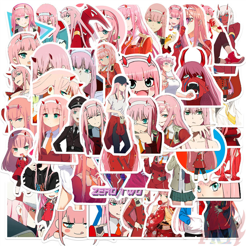 DARLING in the FRANXX - Series 07 Anime ZERO TWO 02 Stickers 50Pcs/Set ...
