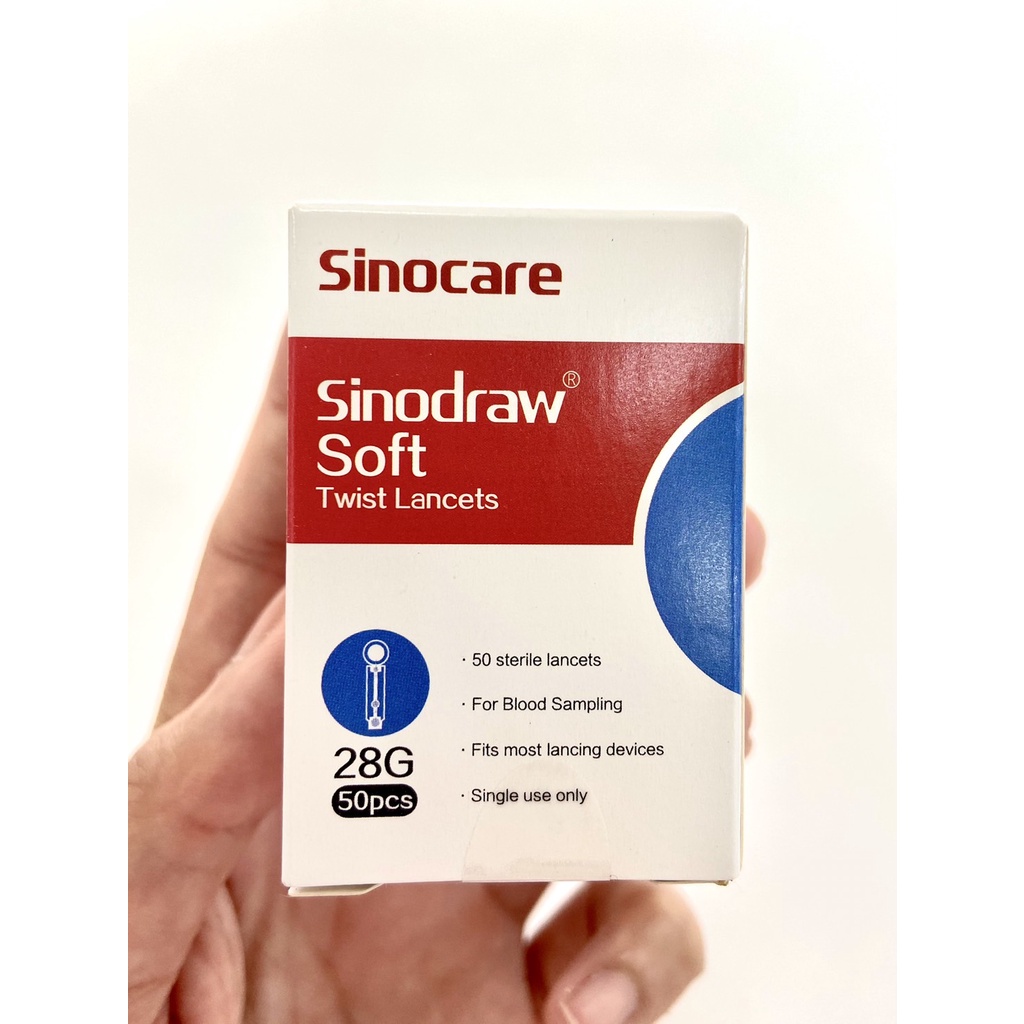 Sinocare Soft Twist Lancets Drill Needles, 50pcs. | Shopee Philippines