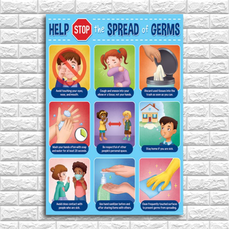 Wash Your Hands / Stay Healthy / Hygiene | A4 Size Laminated ...