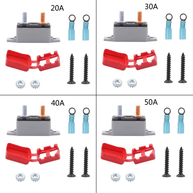 Manual Reset Circuit Breaker Automatic Fuse Reset 20A 30A 40A 50A for ...