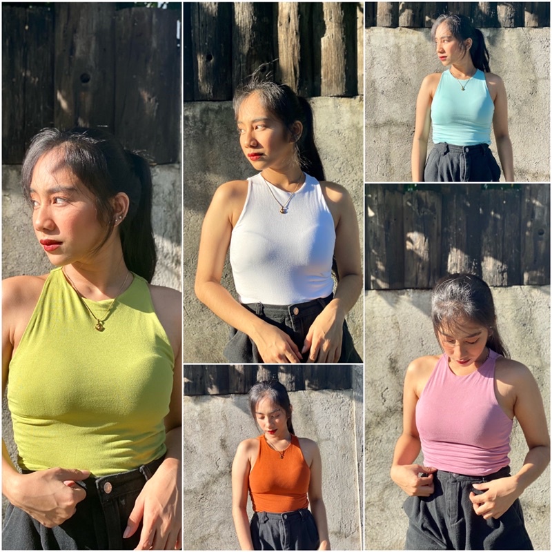 COD Halter Top Double Lining | Shopee Philippines